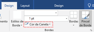 Modelo de cabeçalho e rodapé no Word