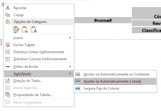 Modelo de cabeçalho e rodapé no Word